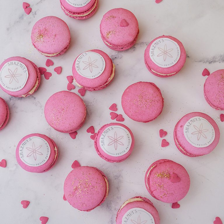 Personalised/corporate Macarons – Shazmins Petite Patisserie